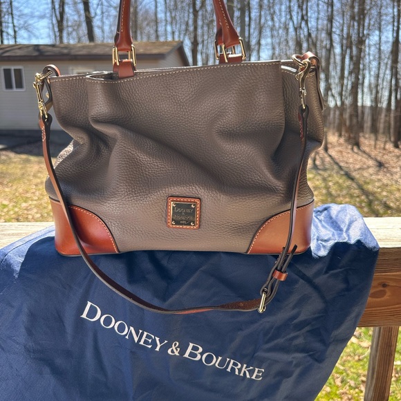 Dooney & Bourke | Bags | Dooney Bourke Satchel Elephant Gray | Poshmark